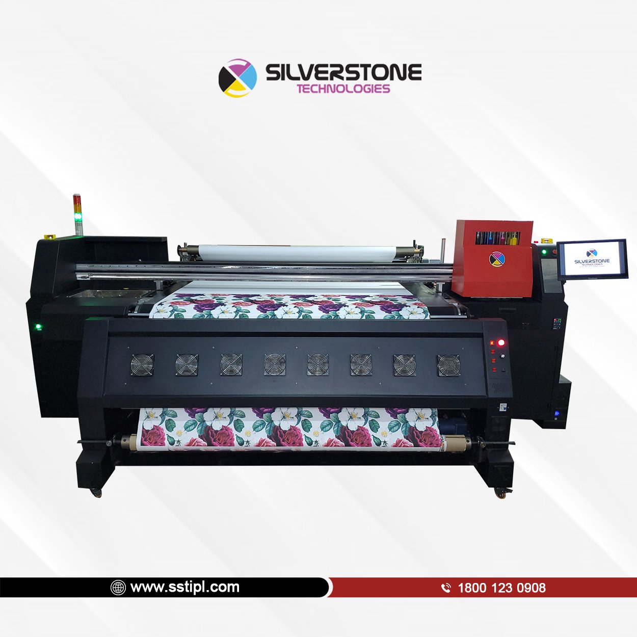 Digital textile belt roll to roll fabric printing machine manufactured ...